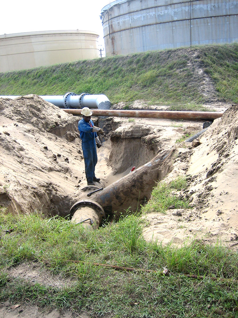 Replacement of 20inch suction line from 6 x 25Km3 tanks – PetroTec